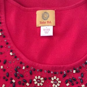 Ruby Rd. | Sweaters | Ruby Red Sweater Set Size L | Poshmark